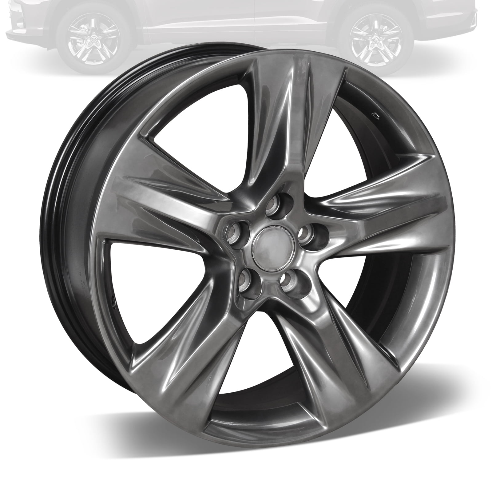 19''x7.5'' Replacement Alloy Wheel Rim for Toyota Highlander 2014-2019 ...