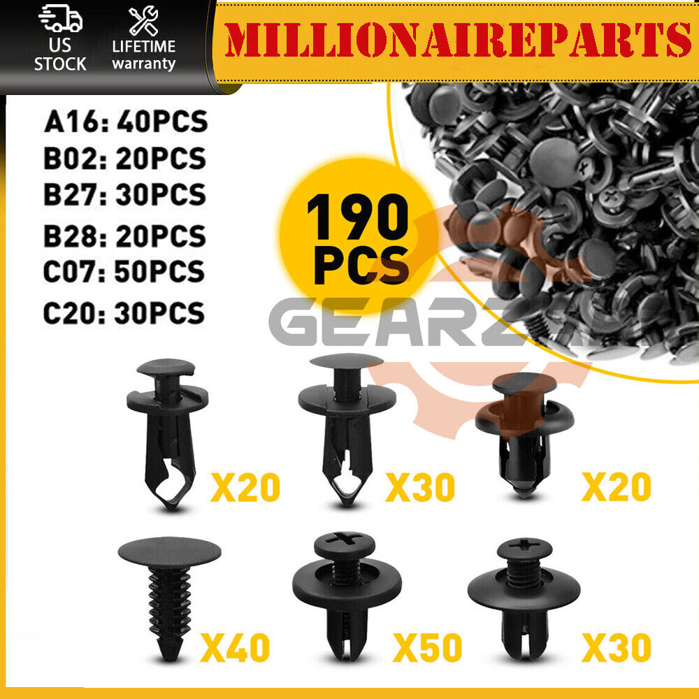 Meihejia GRC-30 120PCS Car Retainer 6.3mm 8mm 9mm 10mm Expansion Screws ...