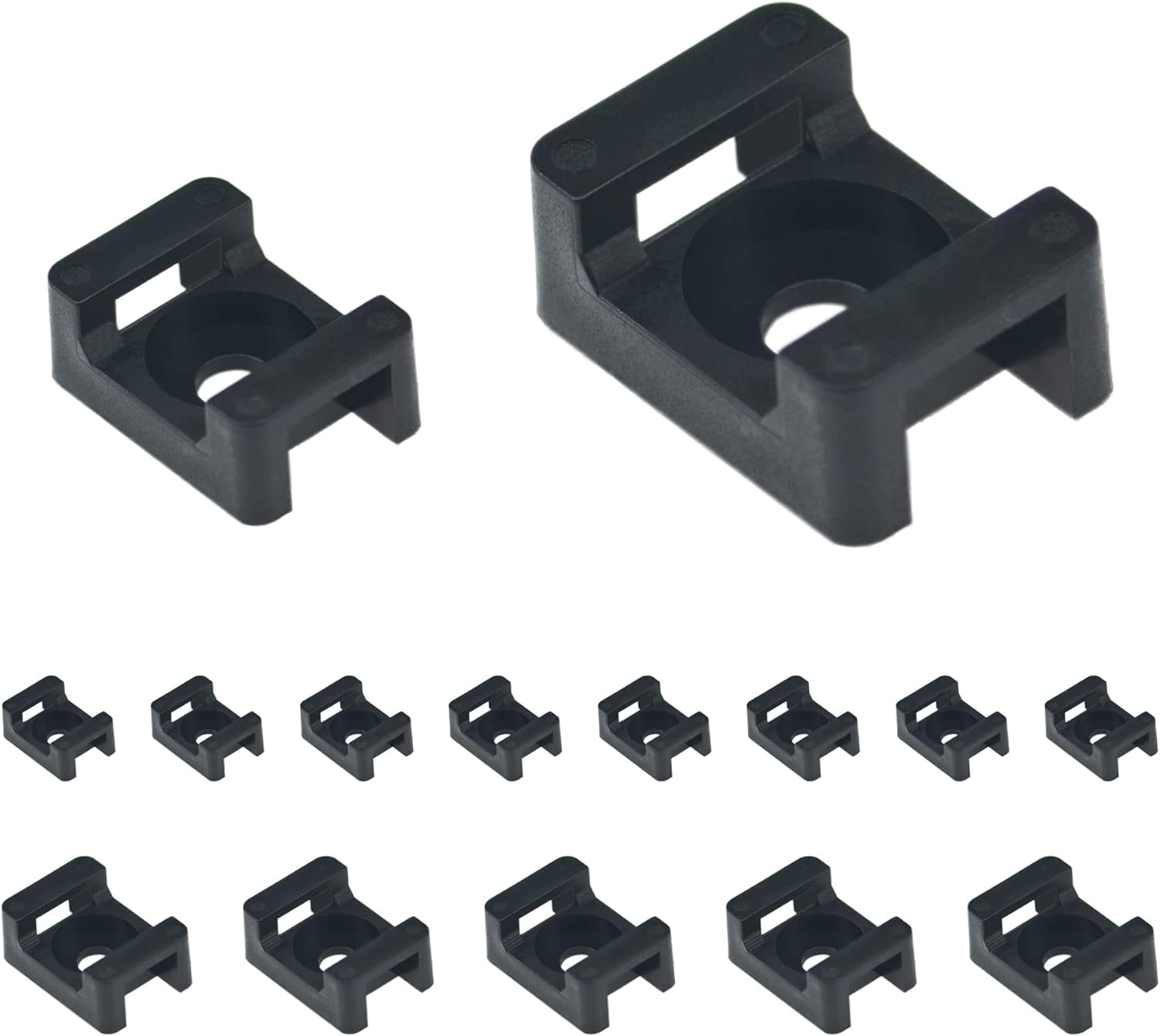 190 Pieces Black Cable Tie Bases,Cable Tie Mounts,Cable Tie Saddles ...