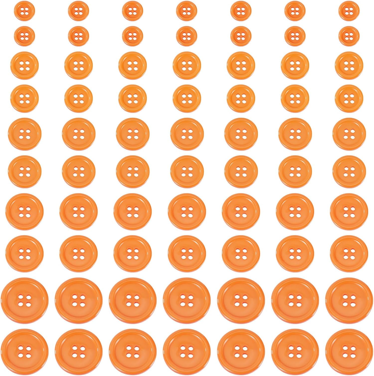 190 count Round Buttons DIY Ornament Buttons Assorted Sizes Sewing ...