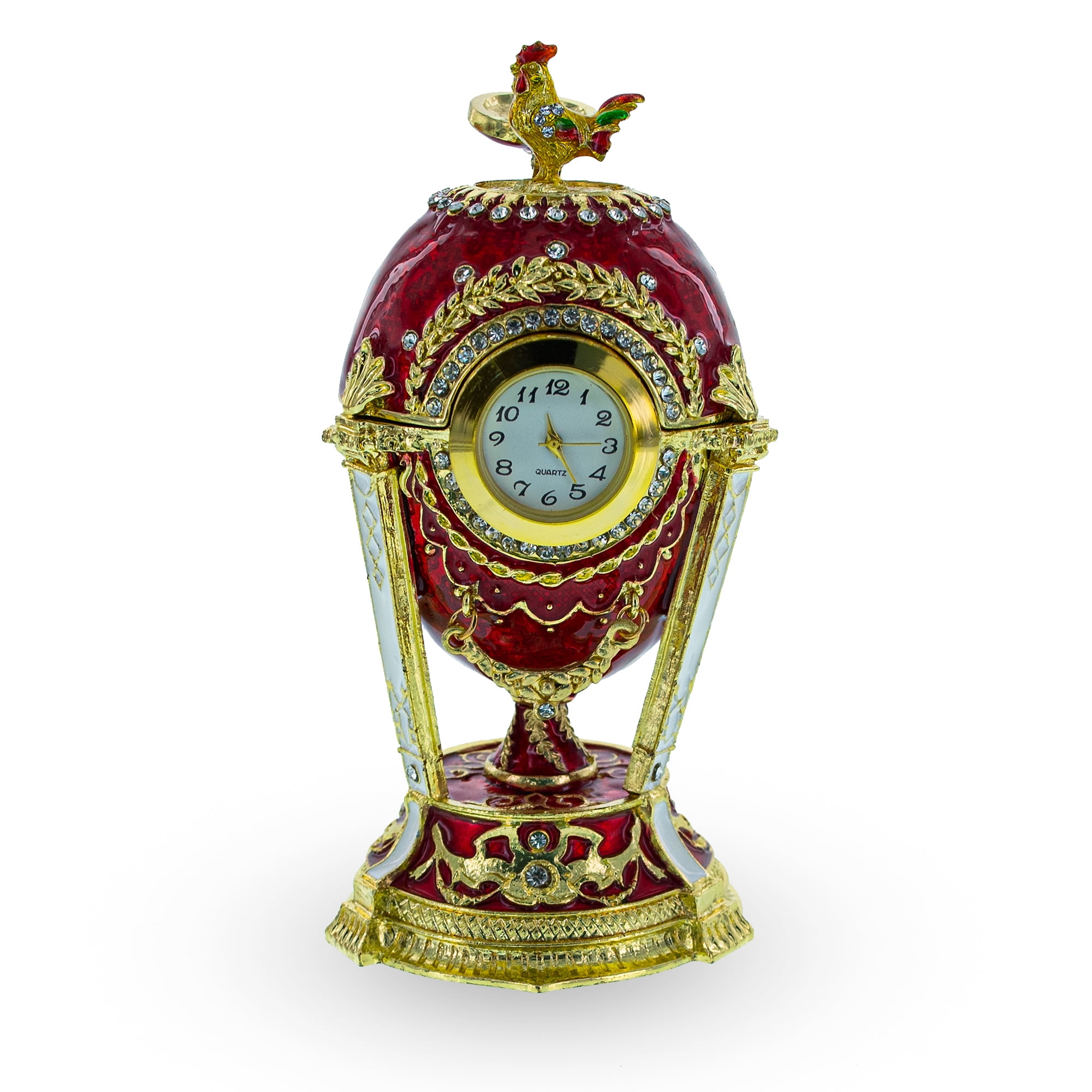 1900 Cockerel Royal Imperial Easter Egg in Red - Walmart.com