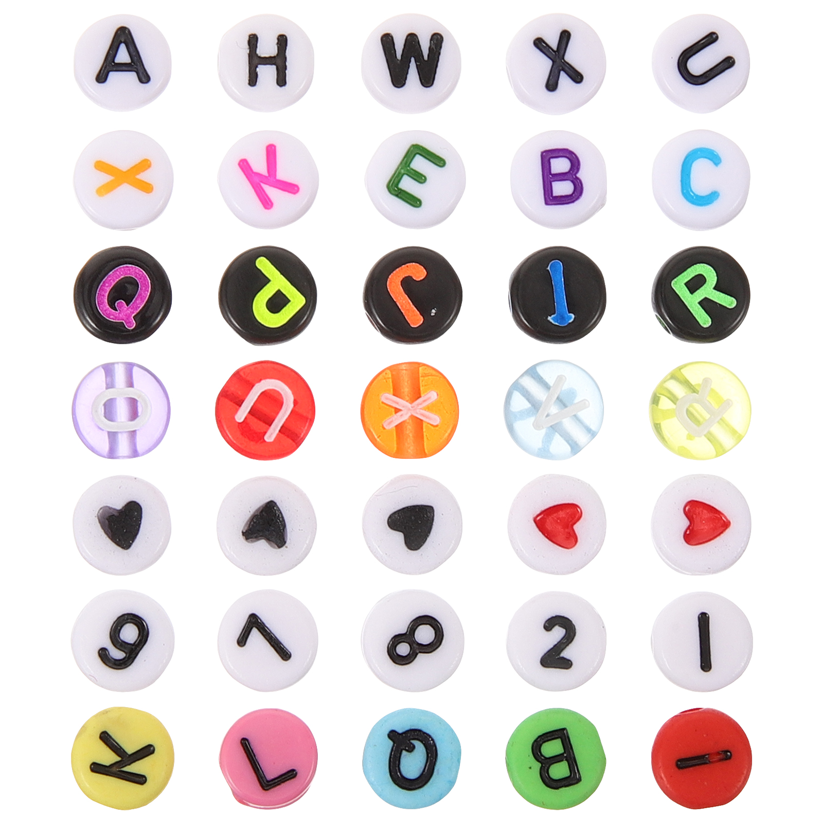 1900 Pcs English Alphabet Beads Letter for Bracelets Letters Small ...