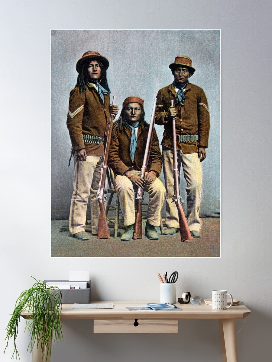 1900 Us Army Apache Indian Scouts Poster Wall Art, Modern Wall Decor ...