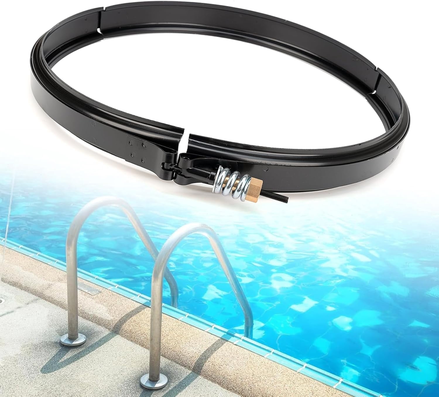 190003 Tension Control Clamp Kit Replacement Pool and Spa Filter ,Black ...