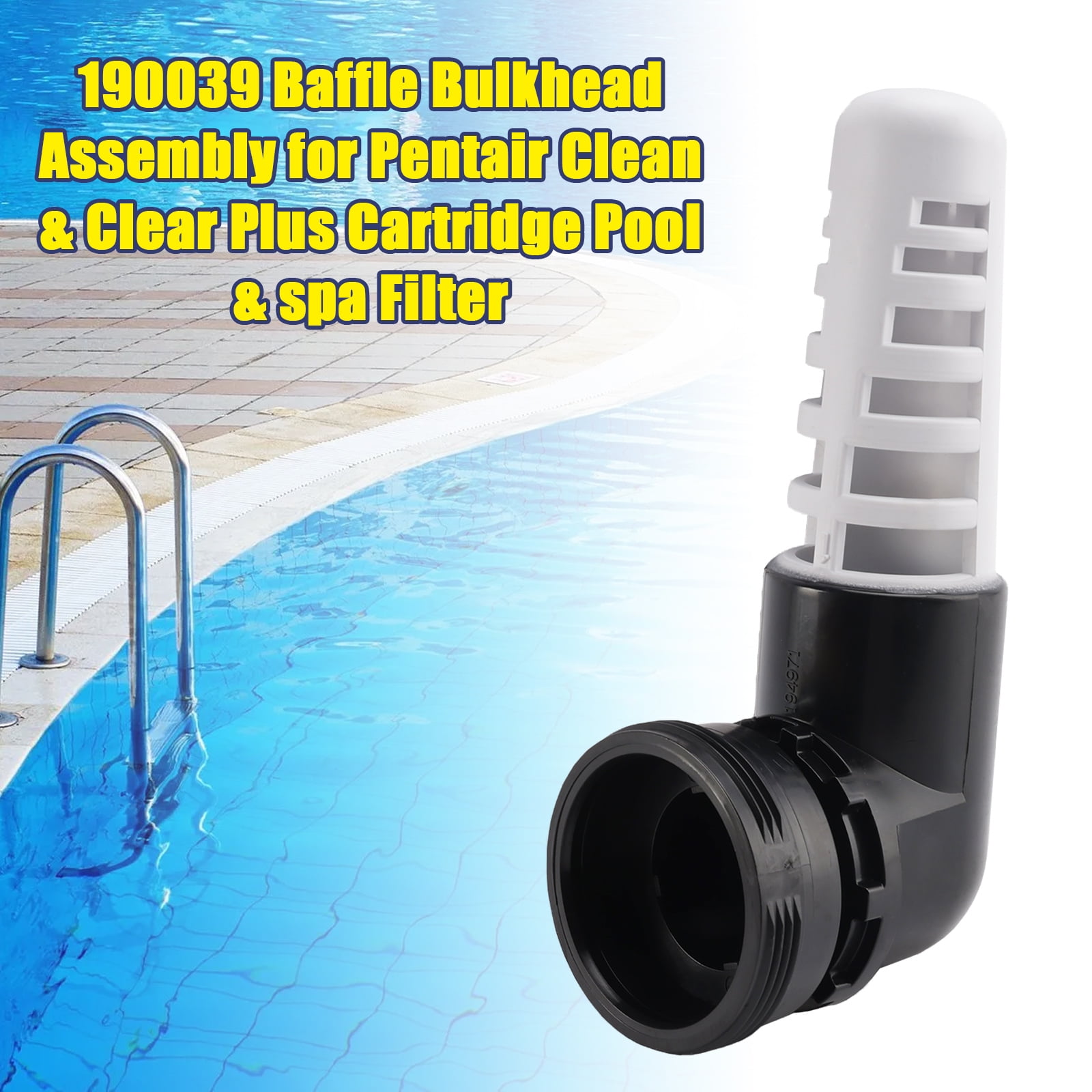 190039 Baffle Bulkhead Assembly for Pentair Clean & Clear Plus ...