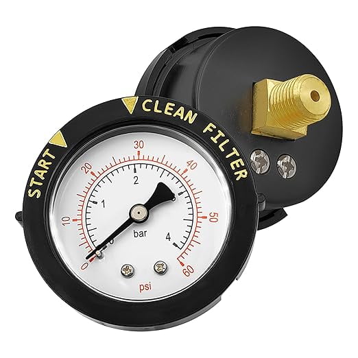 190059 Rear Mount Pressure Gauge, Compatible with Star Polymeric, FNS ...