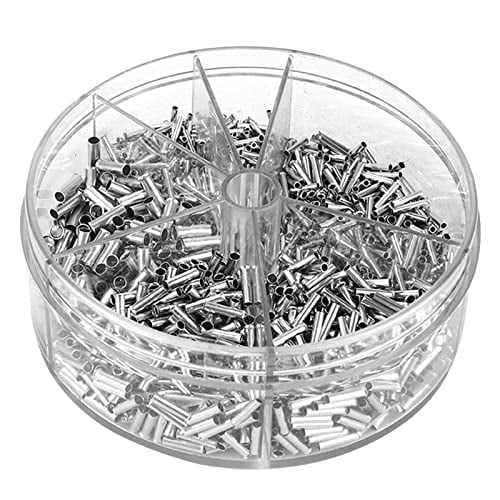 1900Pcs Bare Non Insulated 24AWG Uninsulated Butt Crimps Butt Connector ...