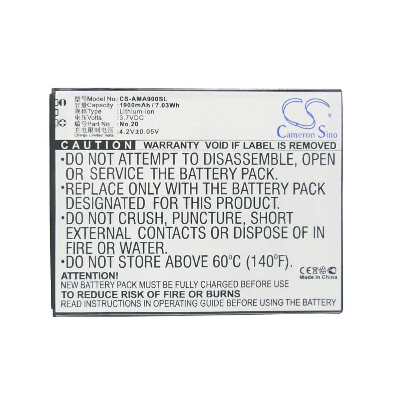 1900mAh No.20 Battery for A900W A955T 862W A900T - Walmart.com