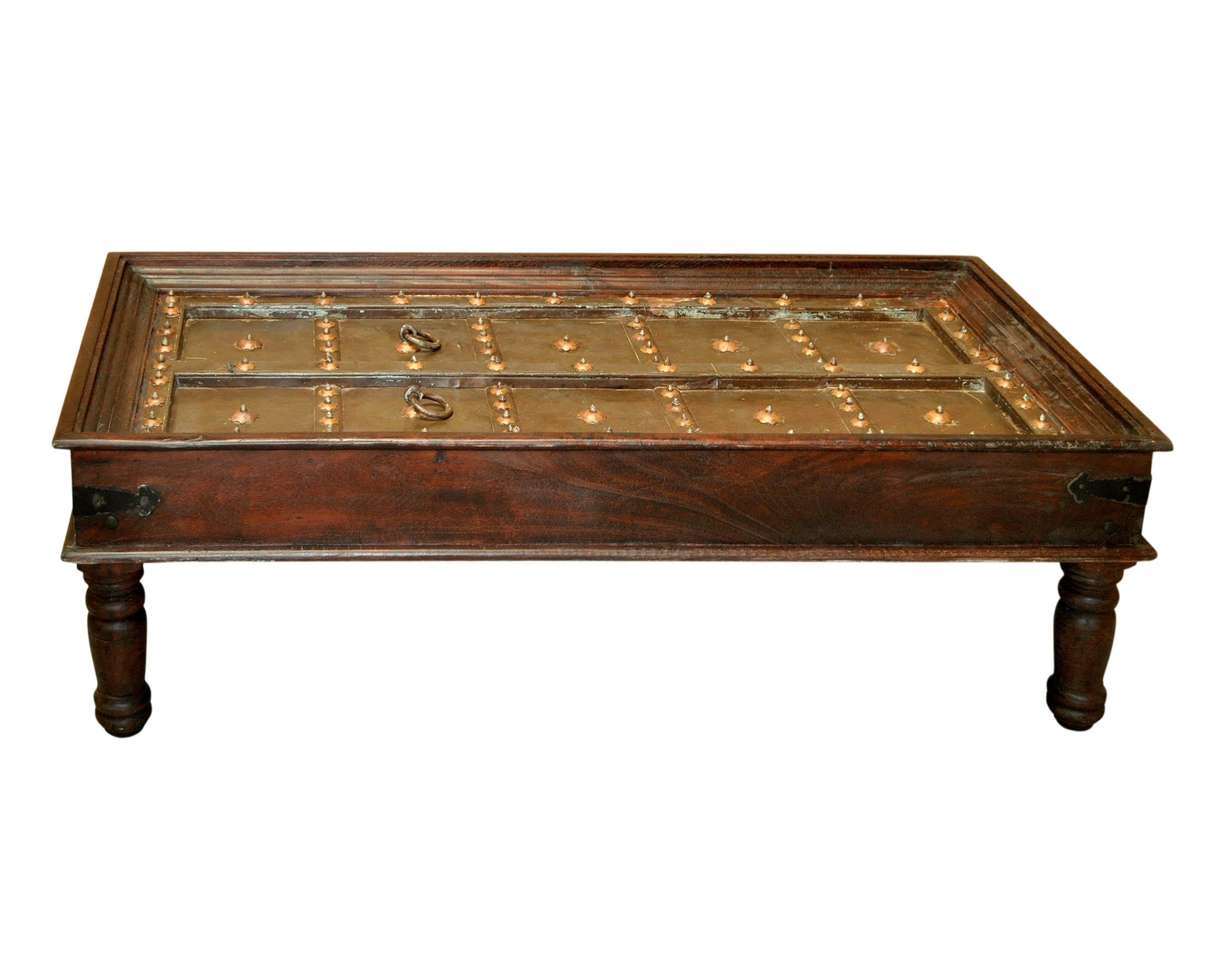 1900s Antique Repurposed Door Top Solid Wood Coffee Table | Handmade ...