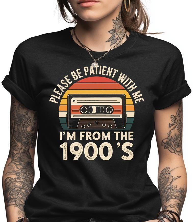 1900s Shirt, Retro Cassette Tape Tee, Funny Born in the 1900s Gift ...