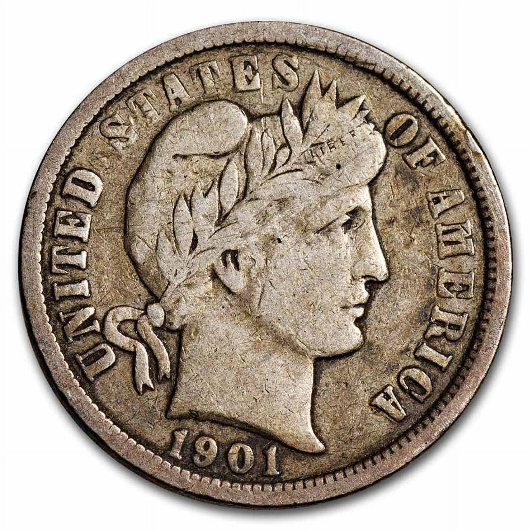 1901-O Barber Dime VF - Walmart.com