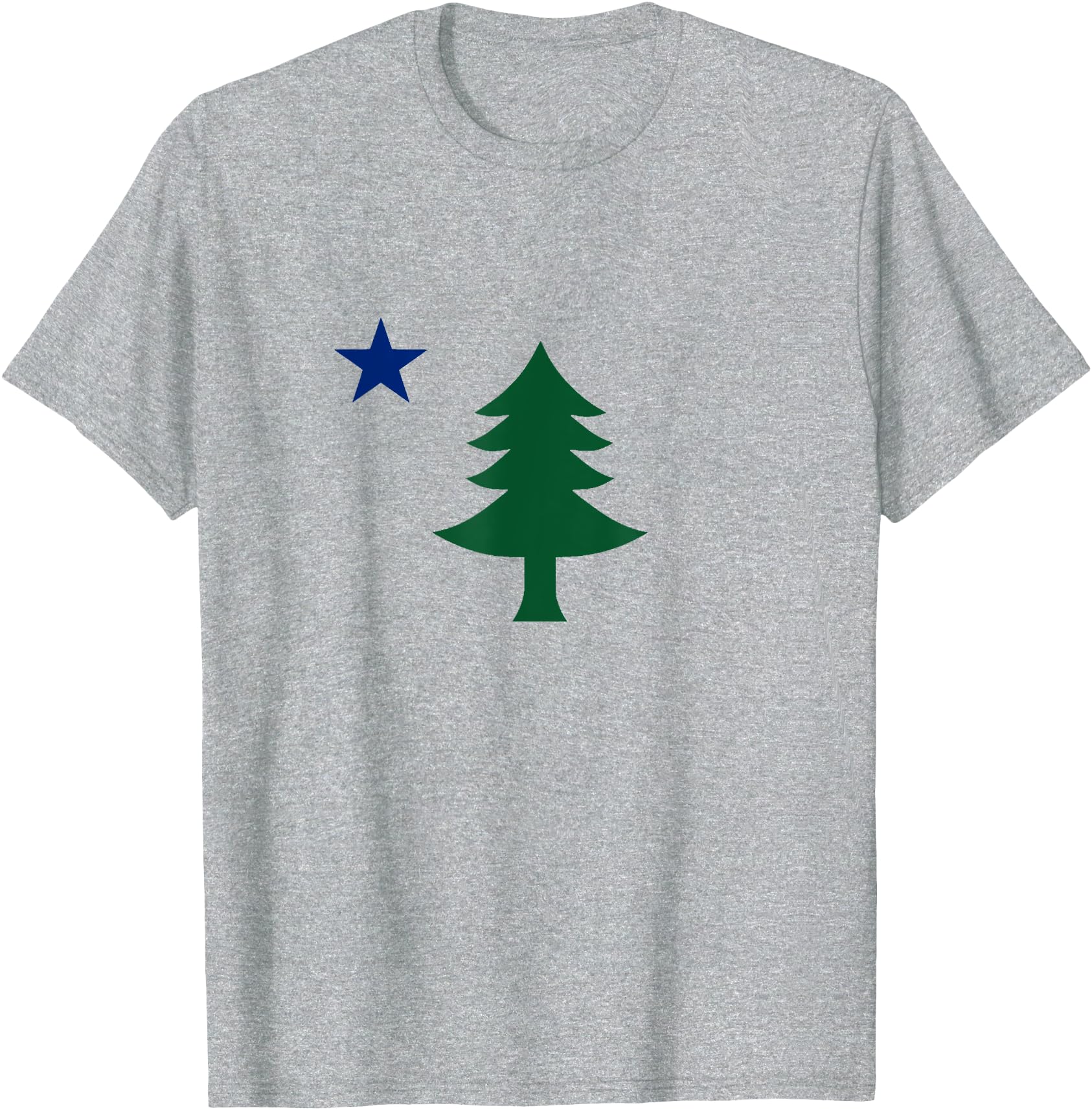 1901 Old First Flag of Maine Pine Tree and Star Softstyle Unisex T ...