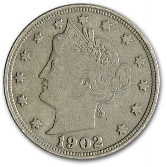 1902 Liberty Head V Nickel Fine - Walmart.com