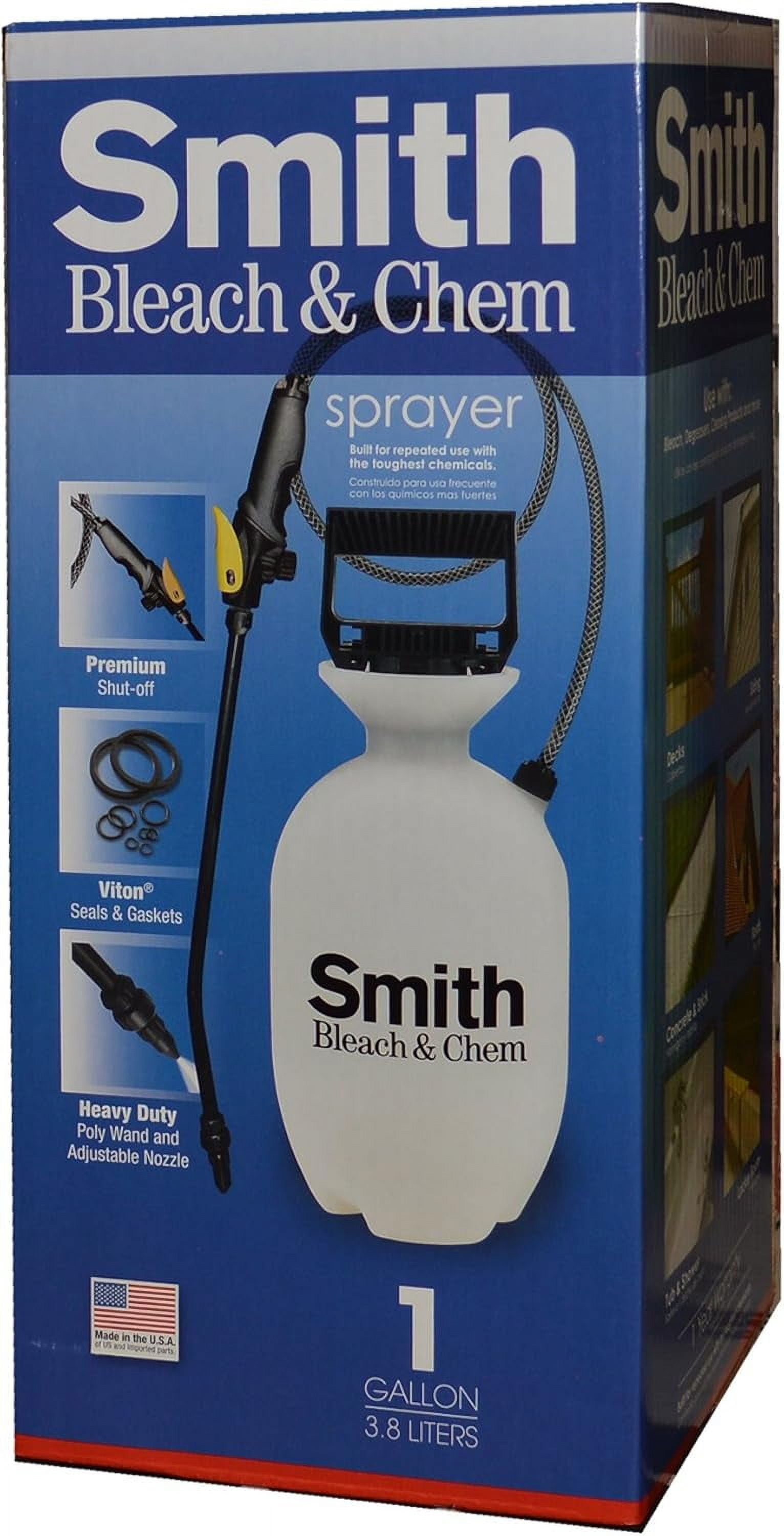 190285 1-Gallon Bleach and Chemical Sprayer for Lawns, Gardens, Decks ...