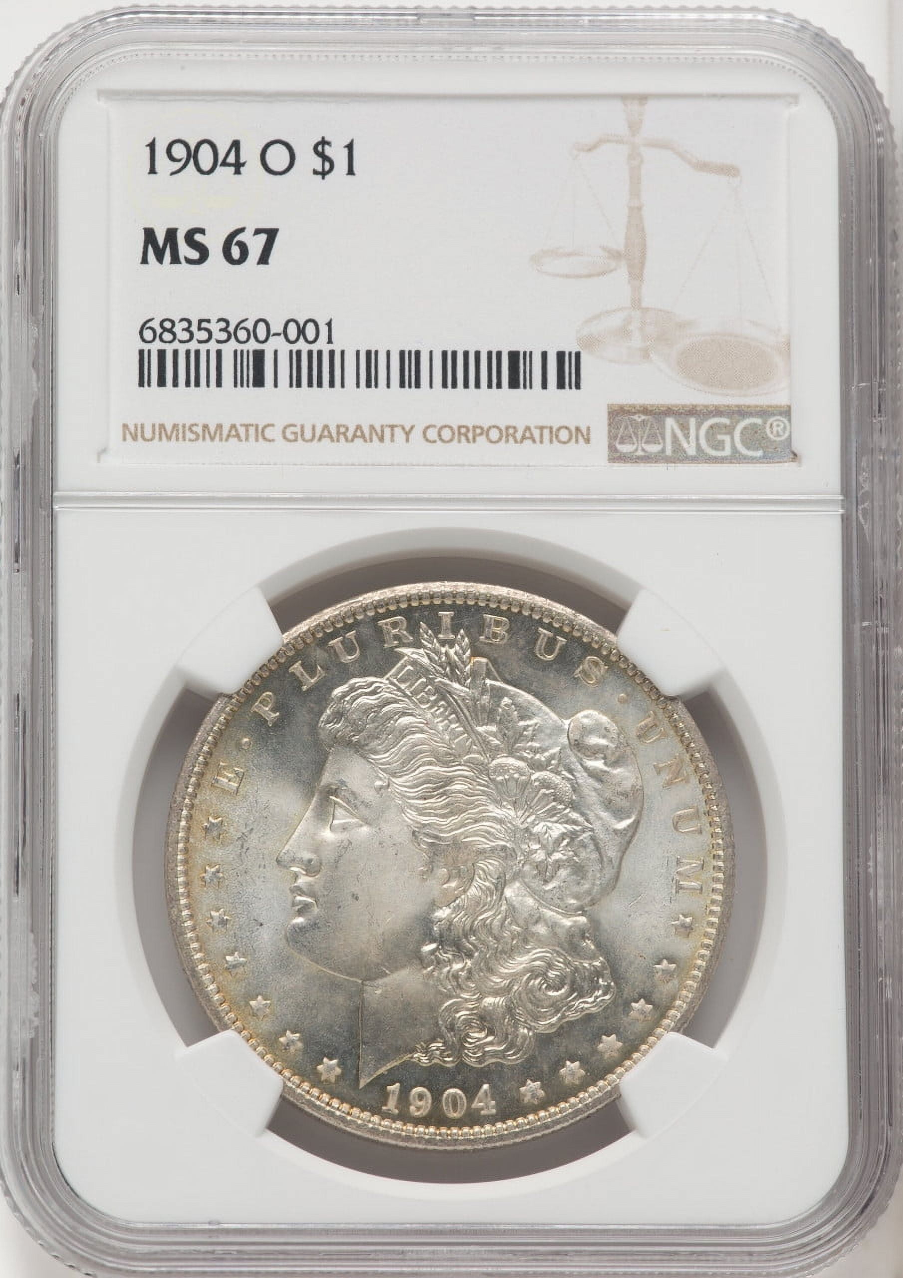 1904-O $1 Morgan Dollar NGC MS67 (766885006) - Walmart.com