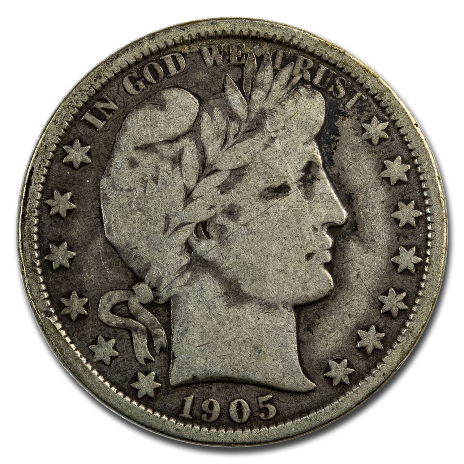 1905-O Barber Half Dollar Fine - Walmart.com