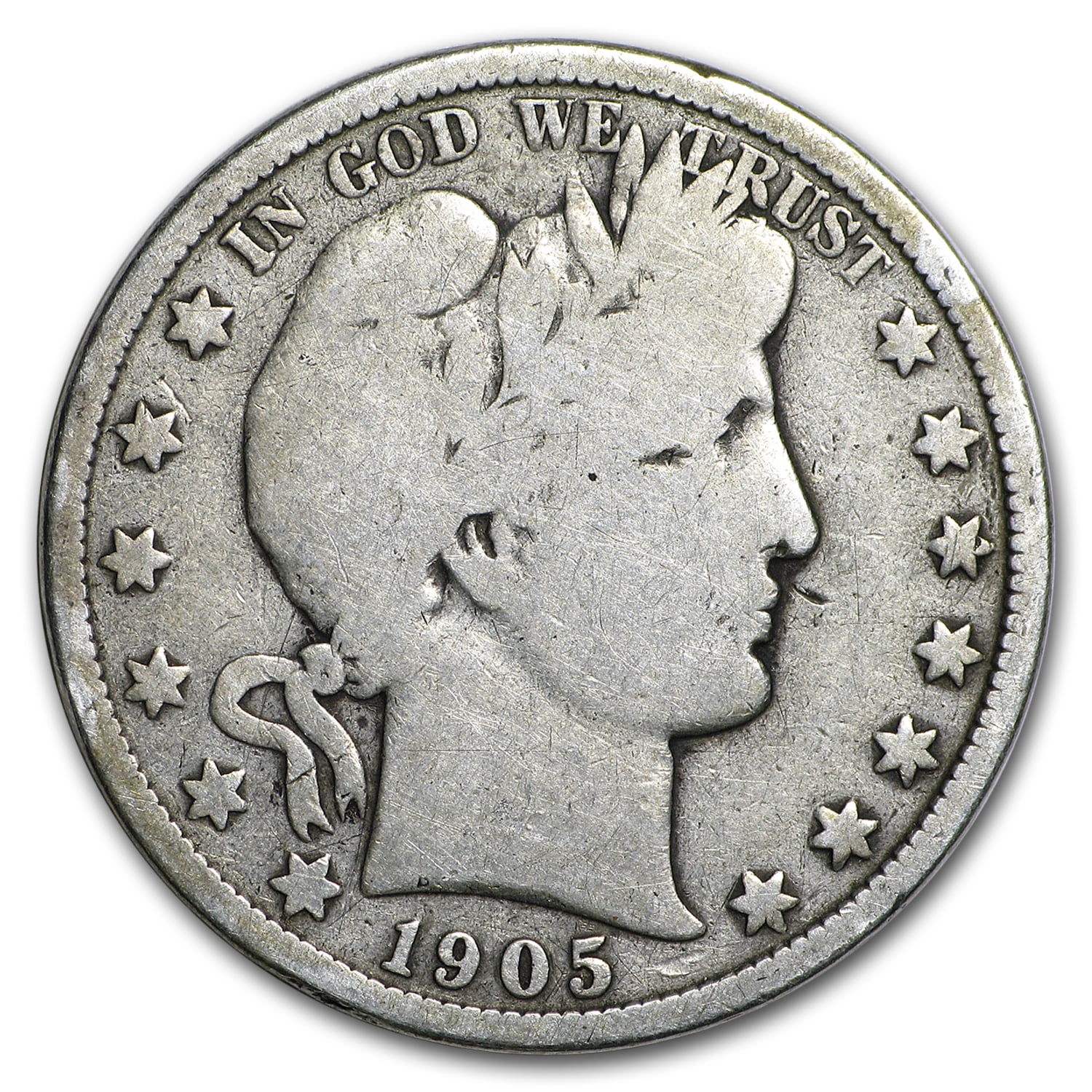 1905-O Barber Half Dollar VG - Walmart.com
