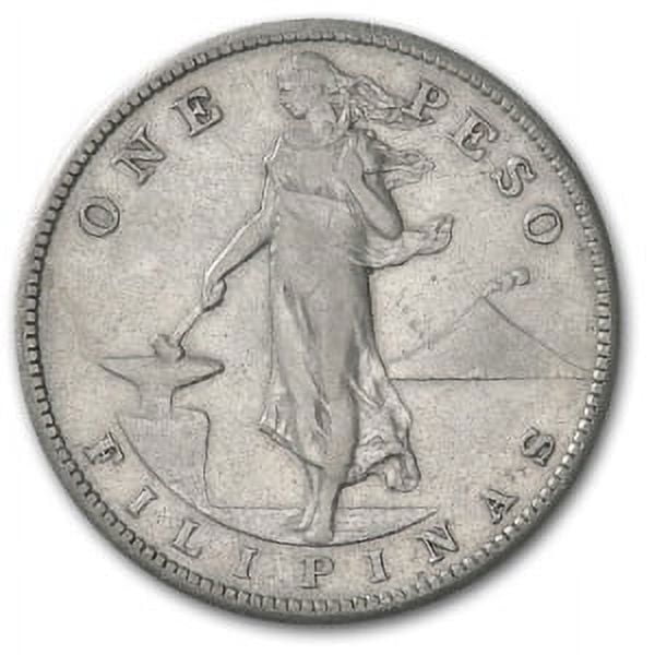 1907-1912 Philippines Silver 1 Peso Avg Circ - Walmart.com