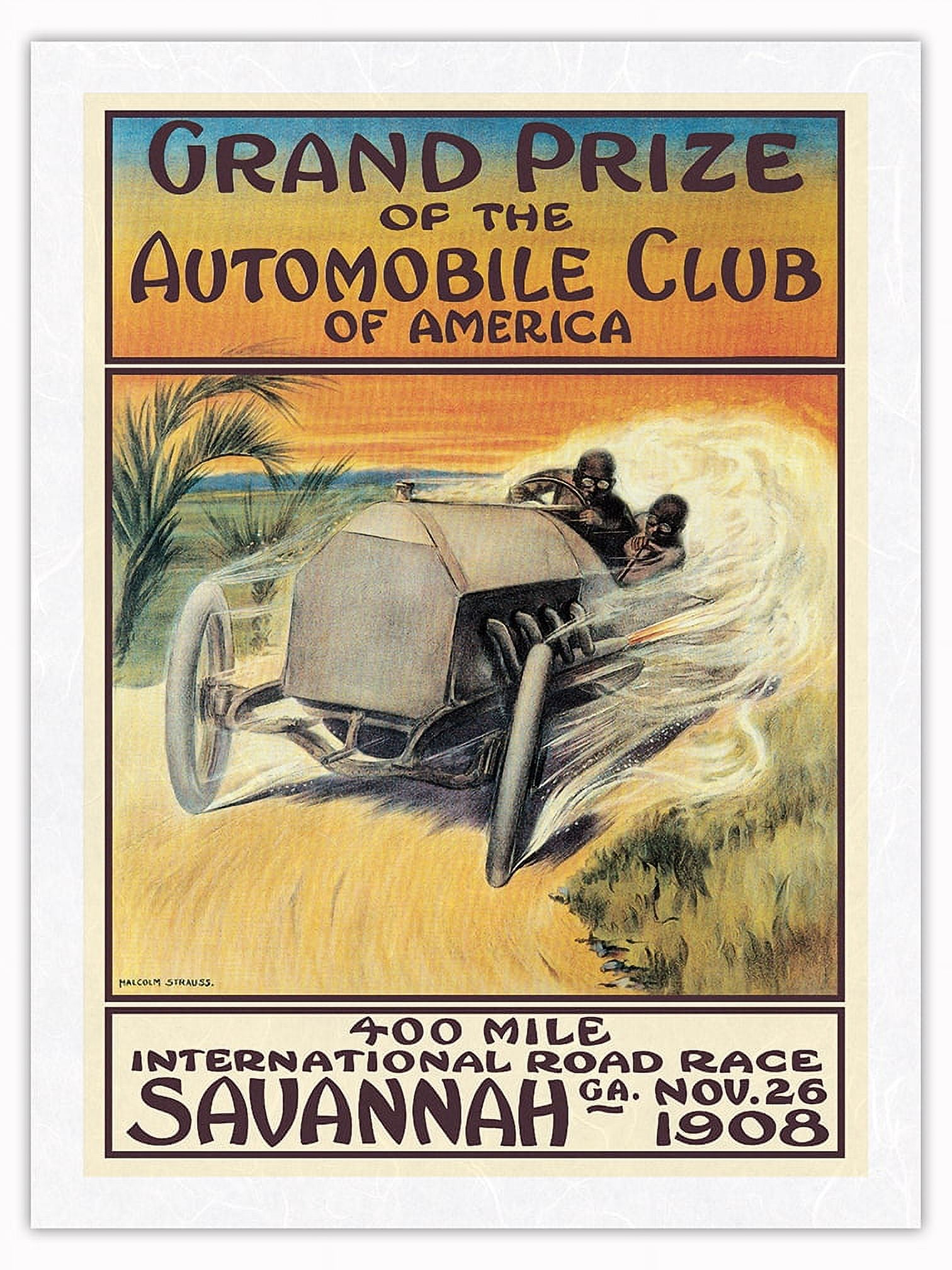 1908 Savannah Georgia 400 Mile International Road Race - Automobile ...