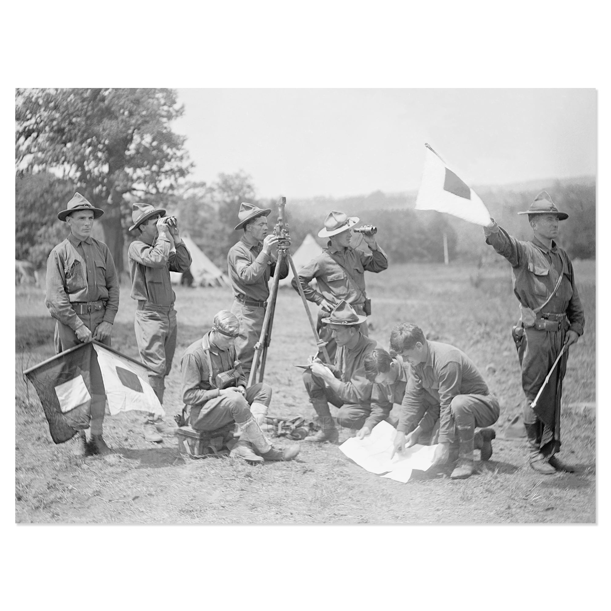 1909 US Army Signal Corps Photo Print - 18x24 Inch Vintage Photo of The ...