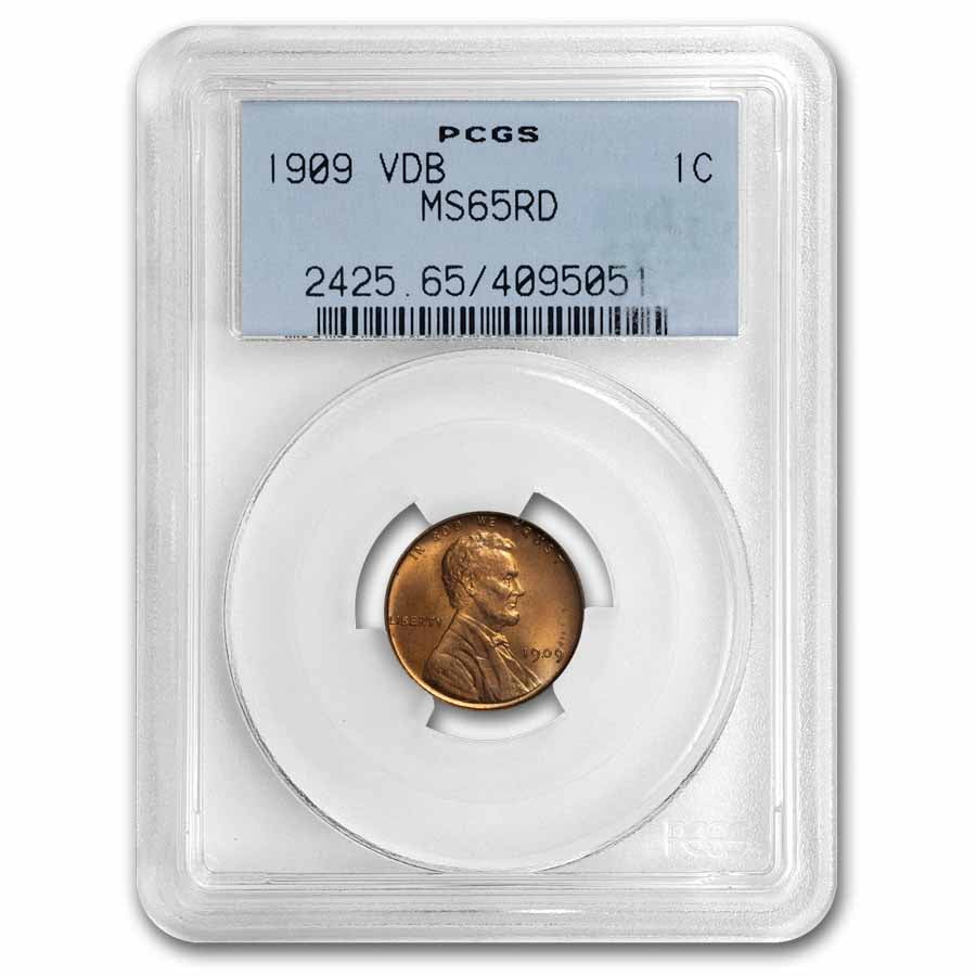 1909 VDB Lincoln Cent MS-65 PCGS (Red) - Walmart.com