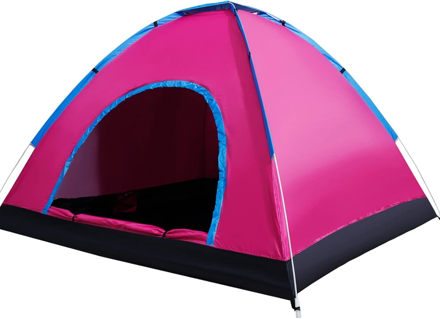 190T PU Pop Up Family Tent Instant Setup Ventilated Waterproof Tent ...