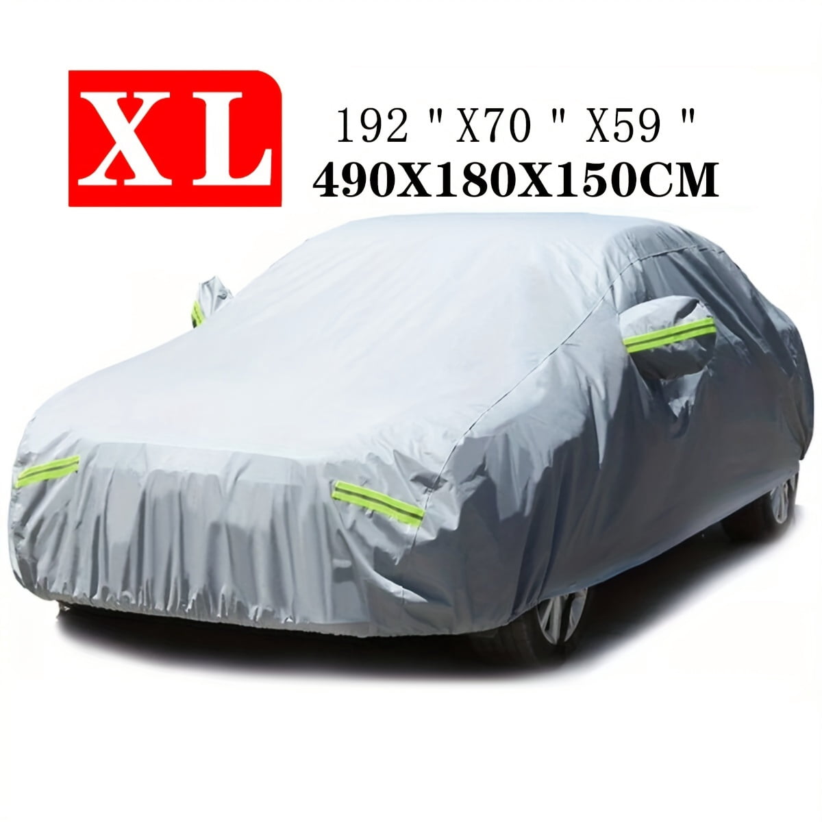 190T Premium 3-Layer Car Cover, Scratch-Resistant & Waterproof ...
