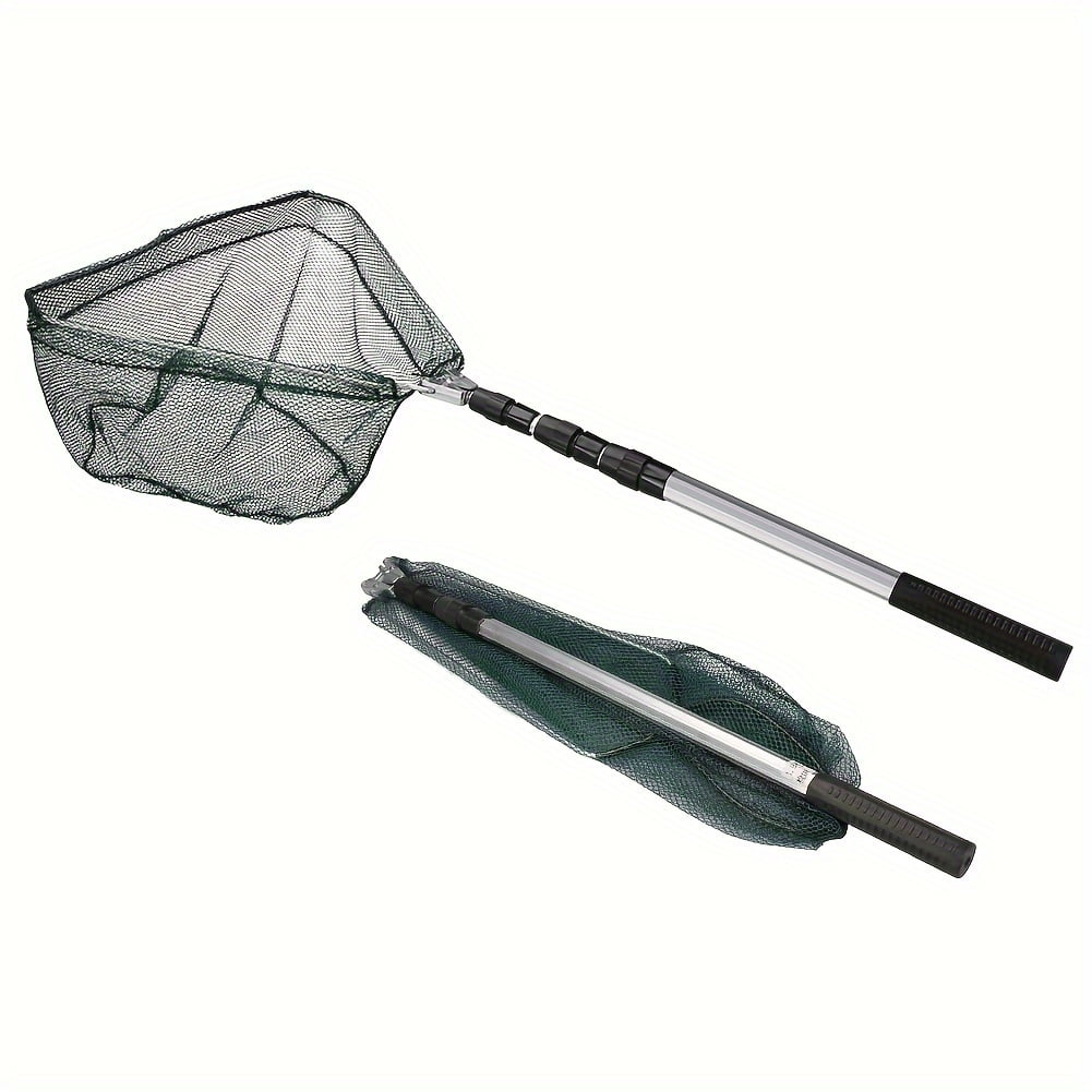 190cm Folding Fishing Brail Net Telescopic Fishing Landing Net Scoop ...