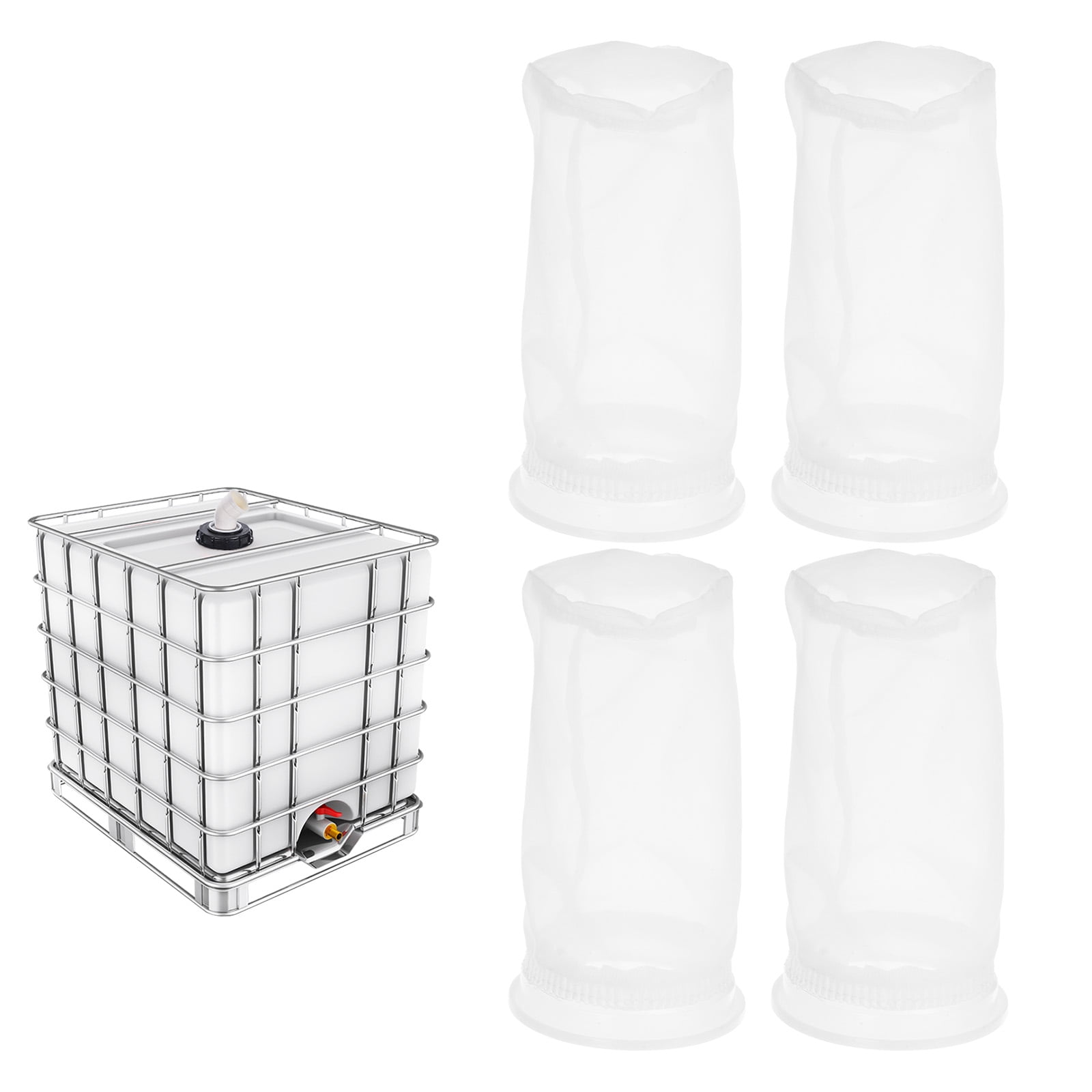 190mm Washable IBC Tote Lid Filter Nylon Fine Mesh Strainer White 4 ...