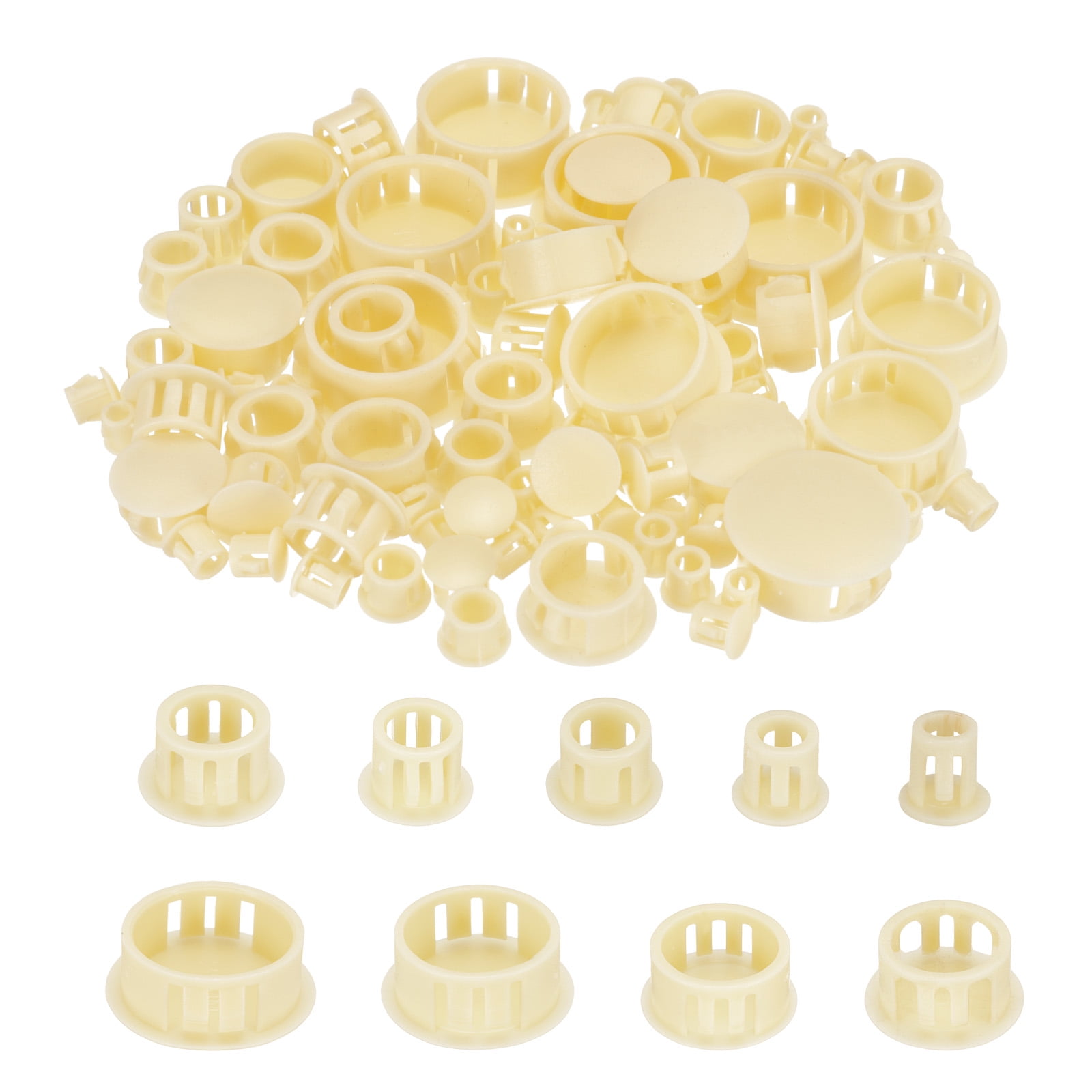 190pcs Nylon Plastic Hole Plugs, 9 Size Round Drill Screw Hole Plugs ...