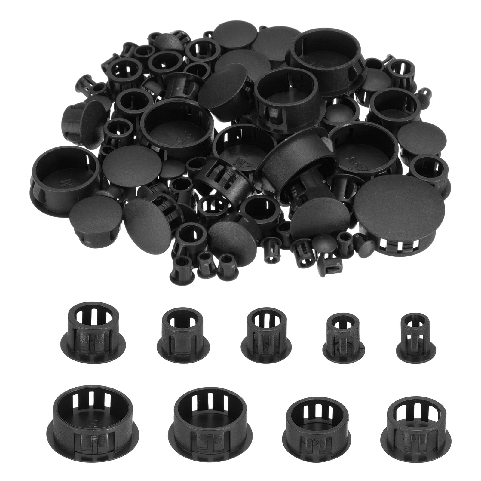 190pcs Nylon Plastic Hole Plugs, 9 Size Round Drill Screw Hole Plugs ...