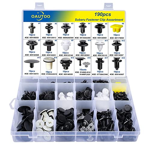 190pcs for Subaru Body Interior and Exterior Retainer Fastener Clip ...