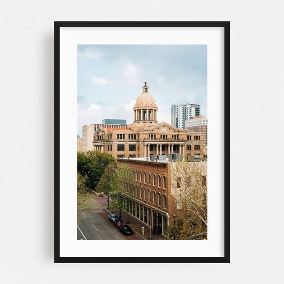 1910 Harris County Courthouse - Houston Texas Photography Black Framed ...