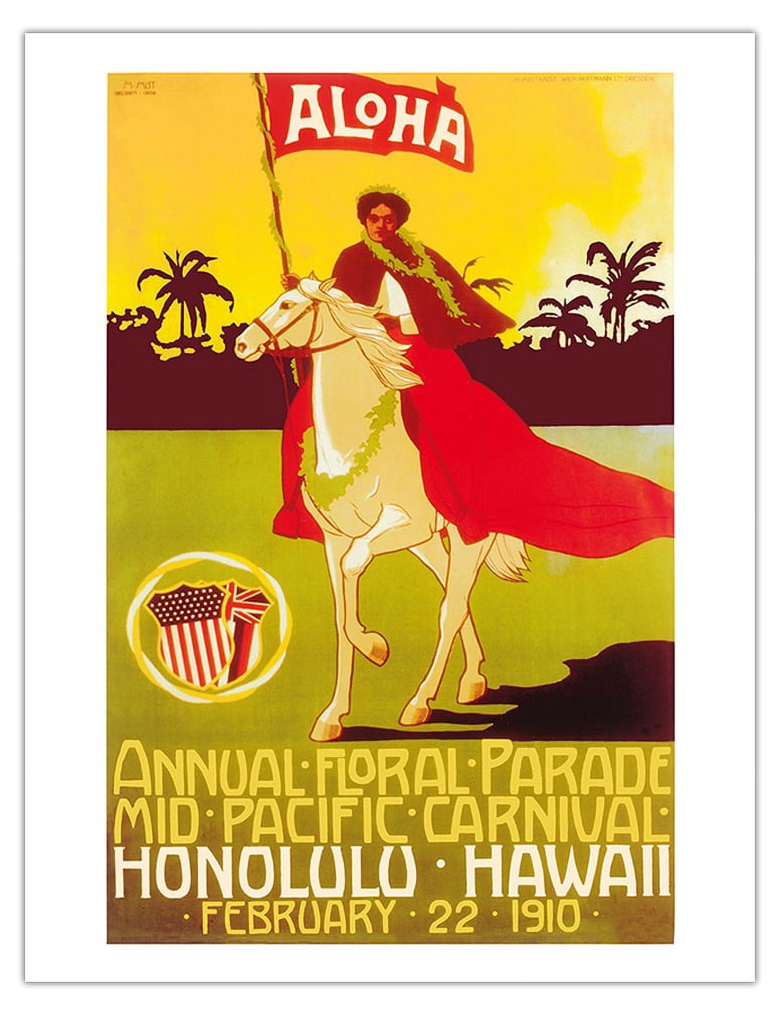 1910 Mid-Pacific Carnival - Annual Floral Parade - Honolulu Hawaii ...