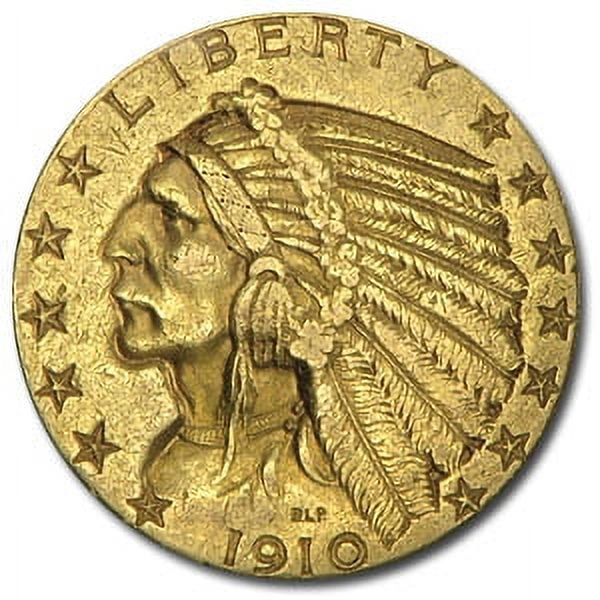 1910-S $5 Indian Gold Half Eagle AU - Walmart.com