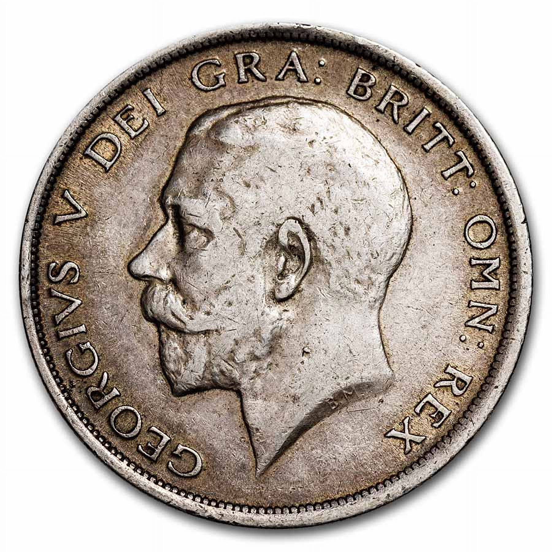 1911-1919 Great Britain Silver Half Crown George V Avg Circ - Walmart.com
