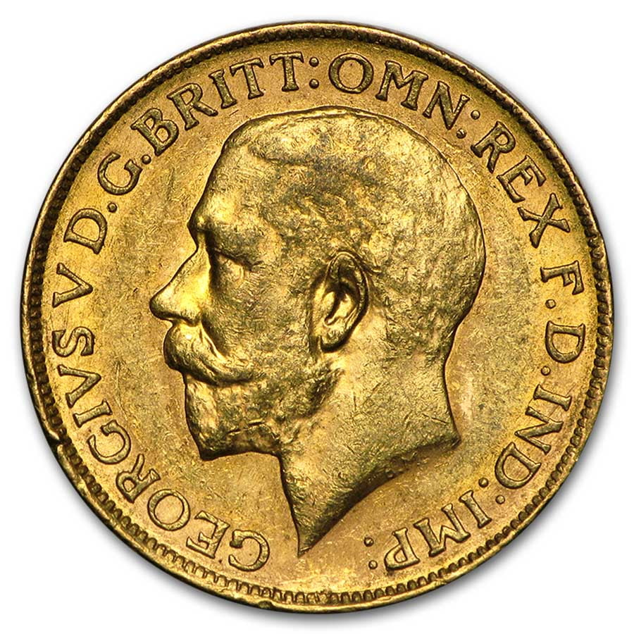 1911-1931 Australia Gold Sovereign George V Avg Circ - Walmart.com