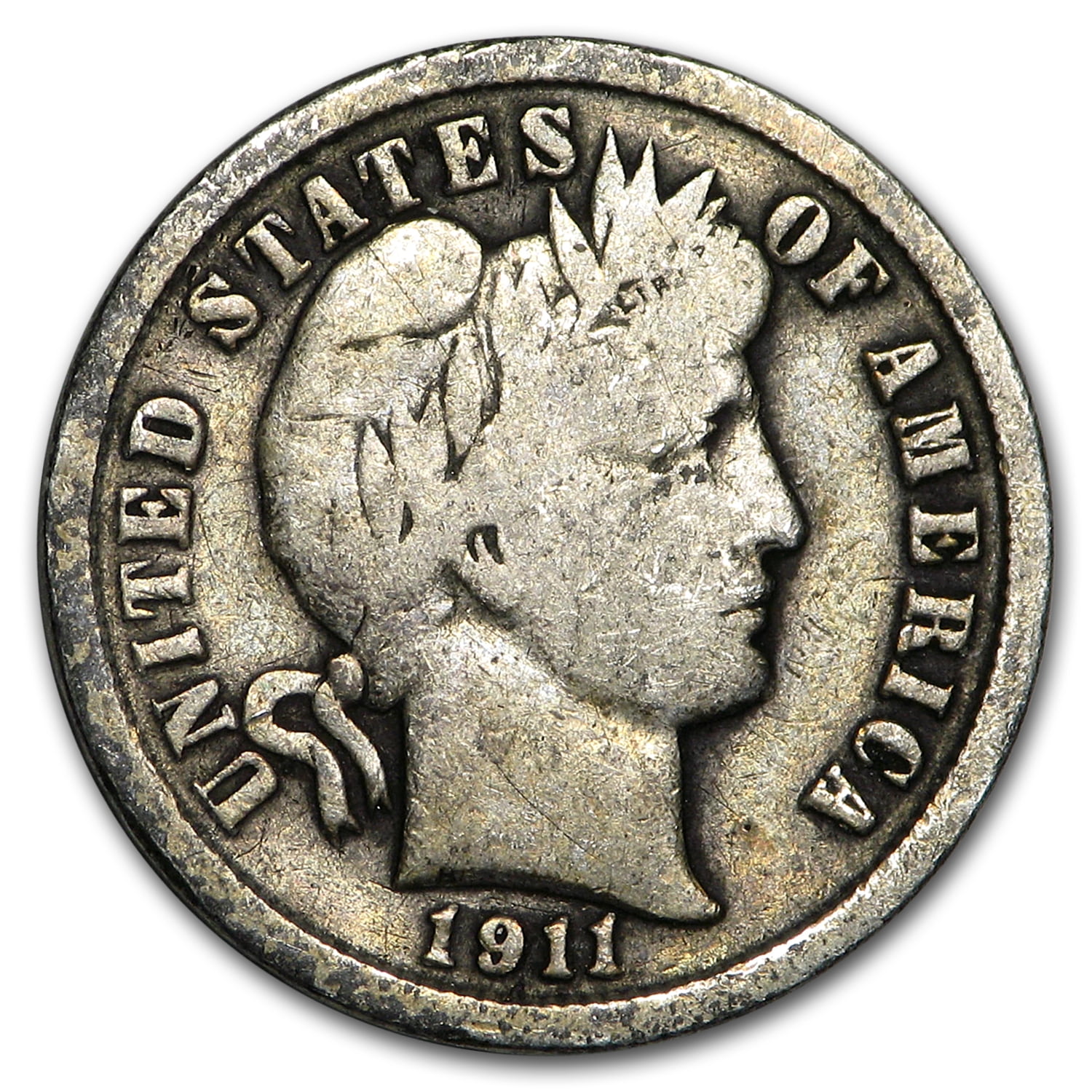Value 1911 Dime