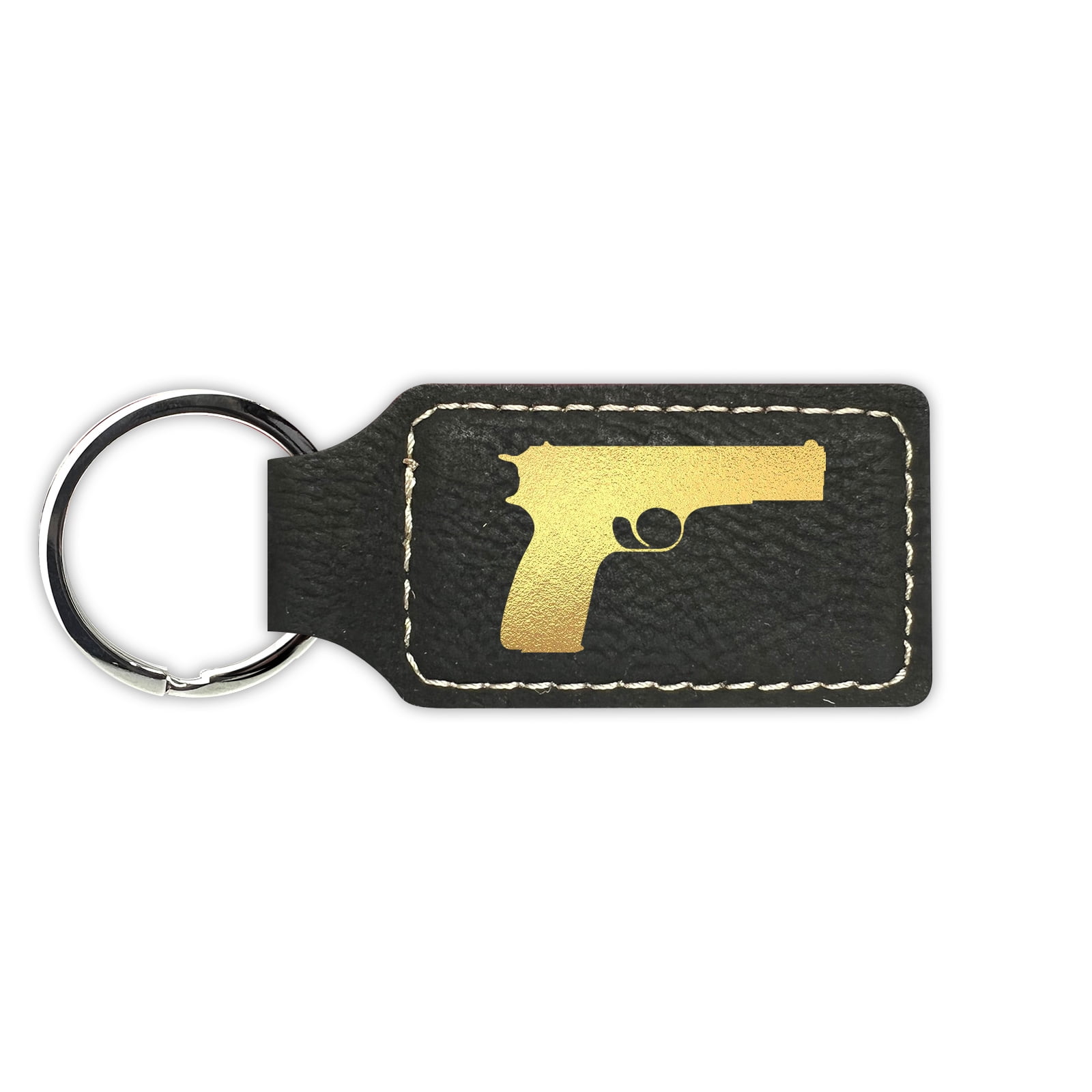 1911 Keychain Leatherette Rectangle - Laser Engraved - Many Colors ...