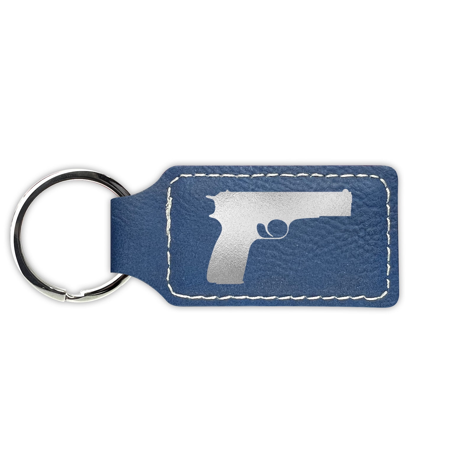 1911 Keychain Leatherette Rectangle - Laser Engraved - Many Colors ...
