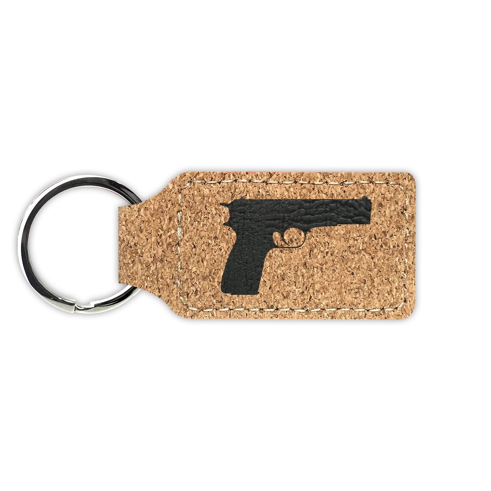 1911 Keychain Leatherette Rectangle - Laser Engraved - Many Colors ...