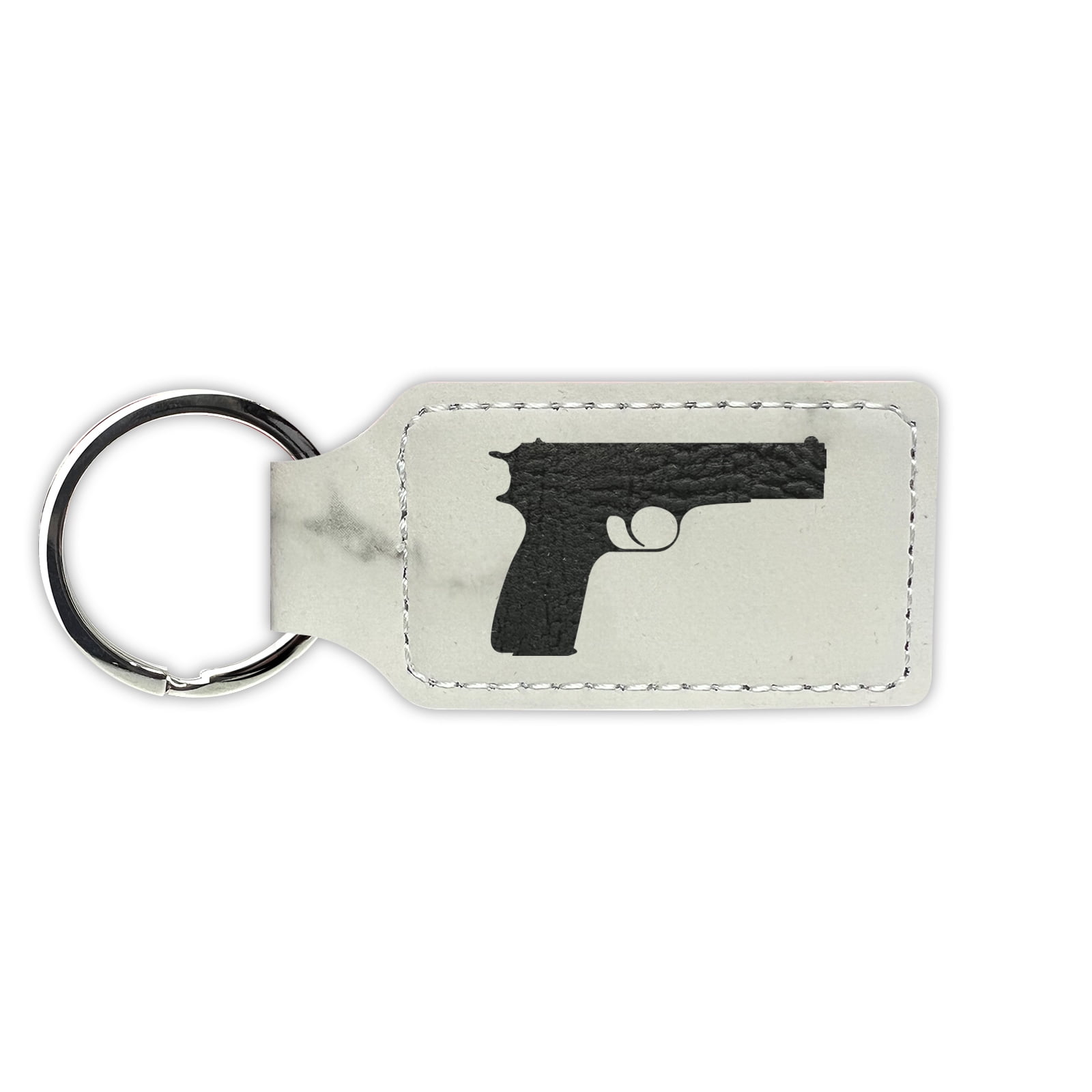 1911 Keychain Leatherette Rectangle - Laser Engraved - Many Colors ...