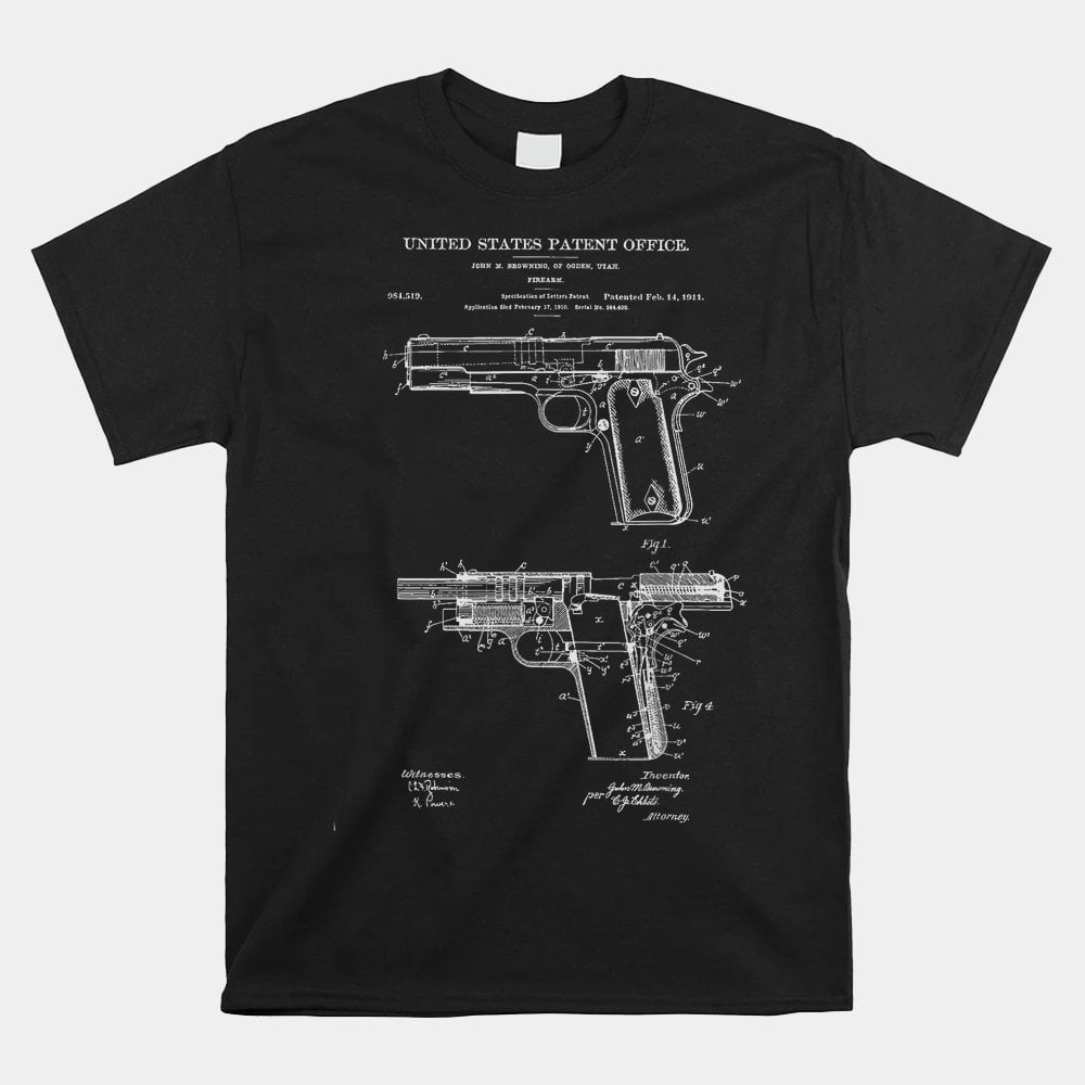 1911-retro-vintage-handgun-diagram-blueprint-pistol-45acp-shirt ...