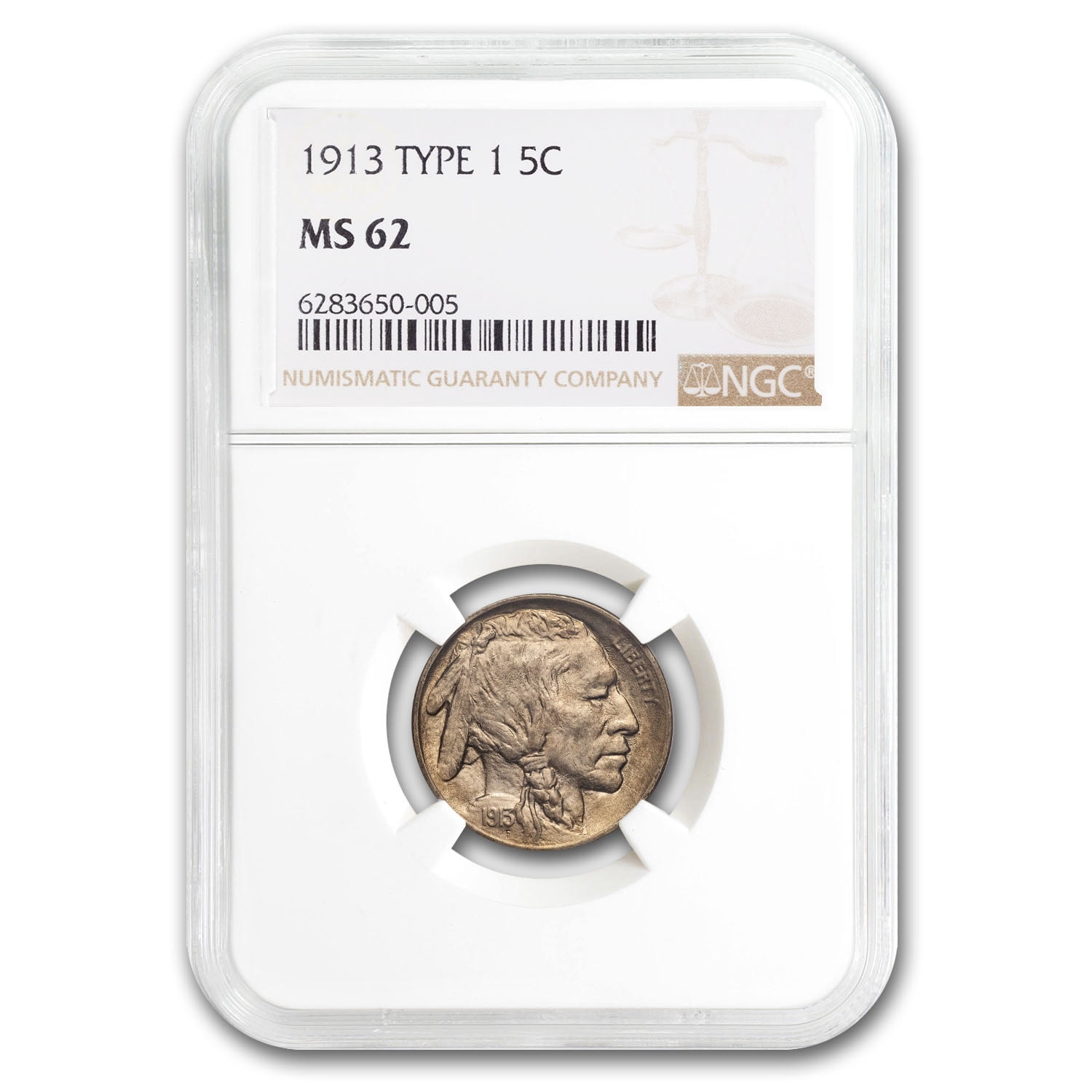1913 Buffalo Nickel Type-I MS-62 PCGS - Walmart.com