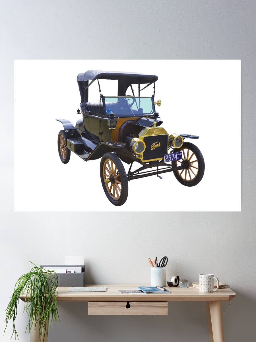 1914 Model T Ford Antique Car Poster Wall Art, Modern Wall Decor For ...