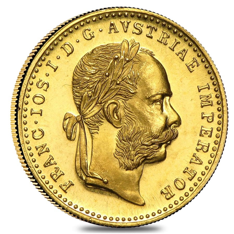 1915 Austrian Gold 1 Ducat AGW .1106 oz Restrike AU/BU/Prooflike ...