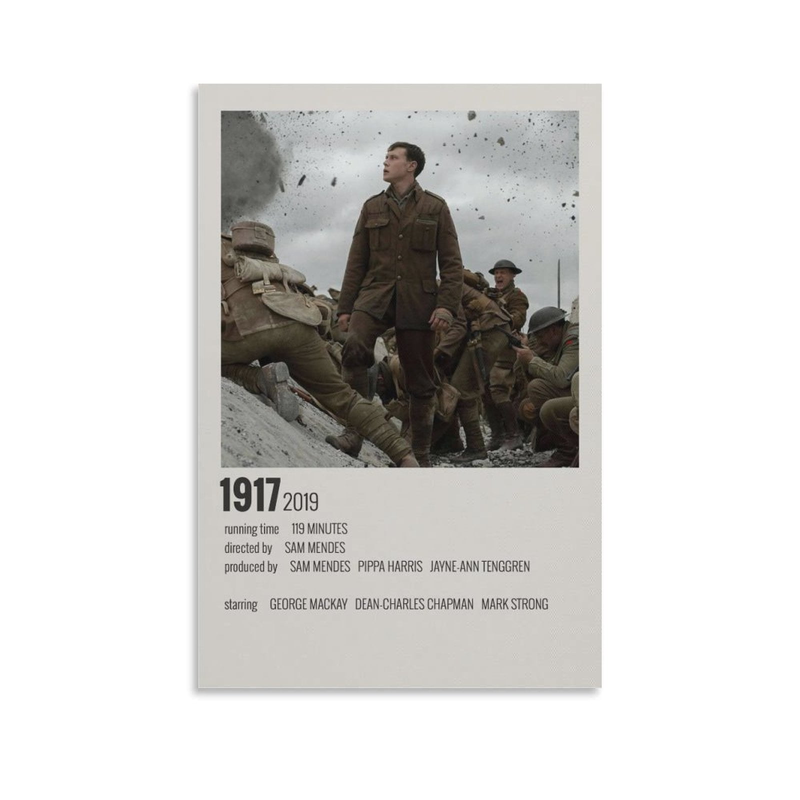 1917 Movie Poster (19) Print Photo Art Painting Canvas Poster Home ...