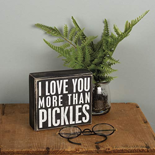 19177 Classic Box Sign, More Pickles - Walmart.com