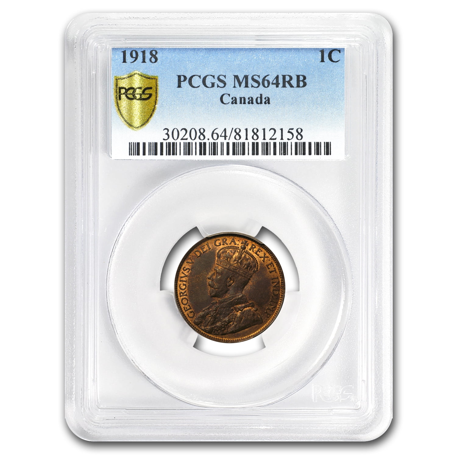 1918 Canada Large Cent MS-64 RB PCGS - Walmart.com