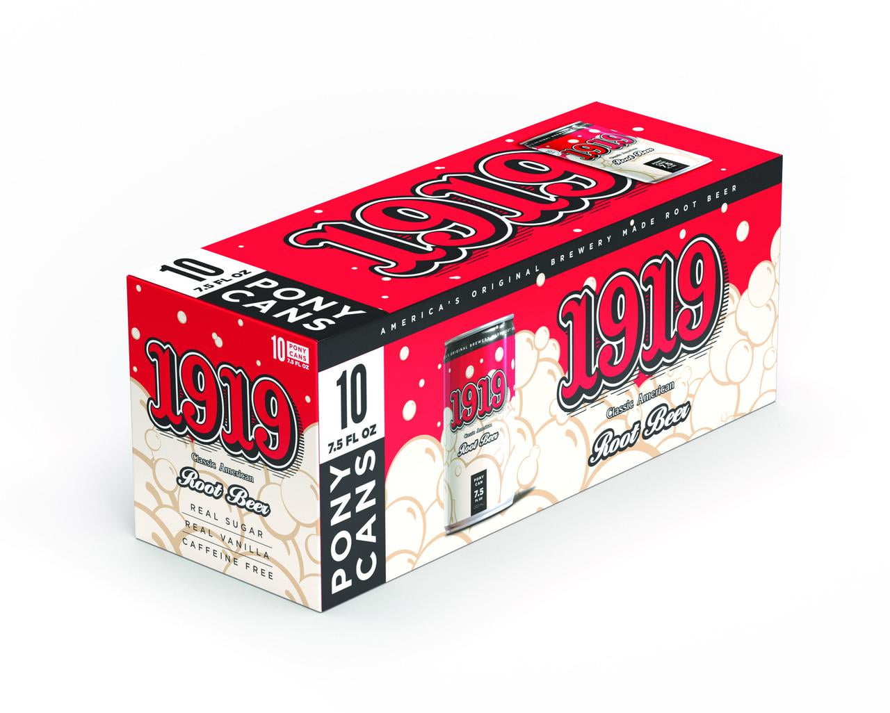 1919 Classic American Root Beer Mini Cans, 7.5 Fluid Ounces, 10 Count ...